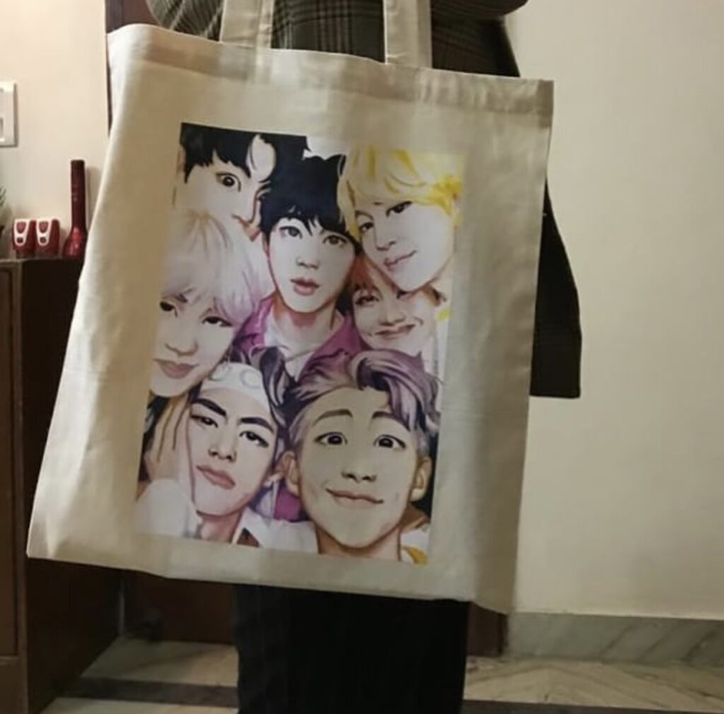 BTS Print Tote Bag – LA CHIC PICK
