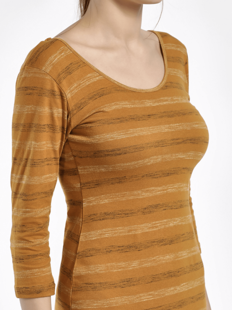Lucy Mustard Blur Stripe Bodycon Dress – LA CHIC PICK