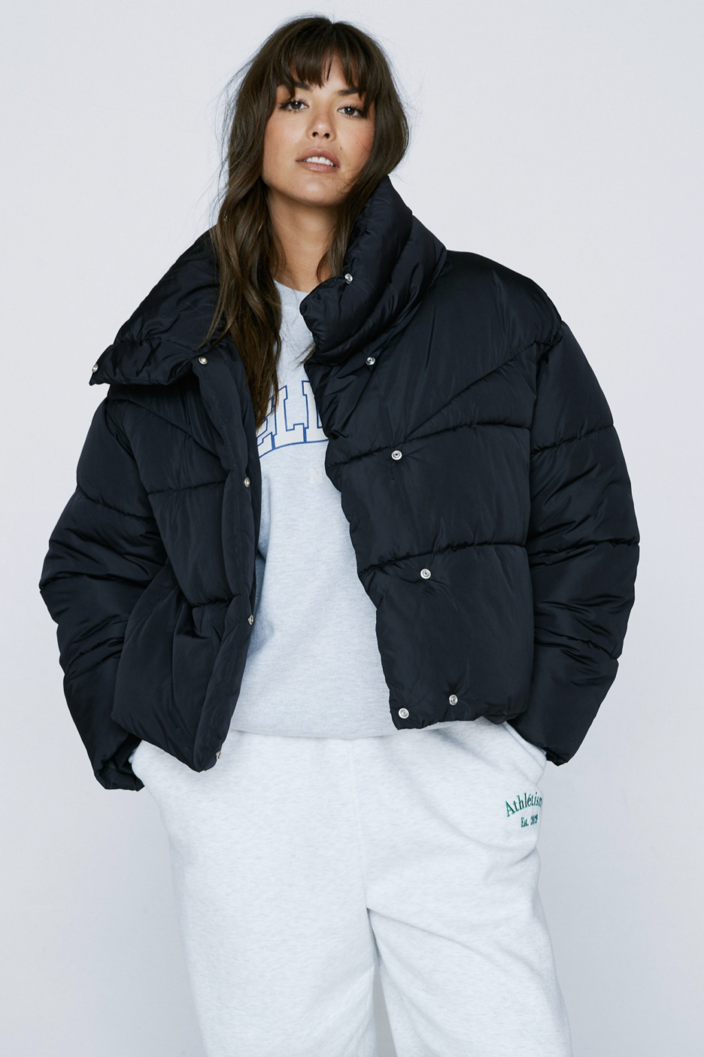 Black Oversized Puffer Jacket – LA CHIC PICK