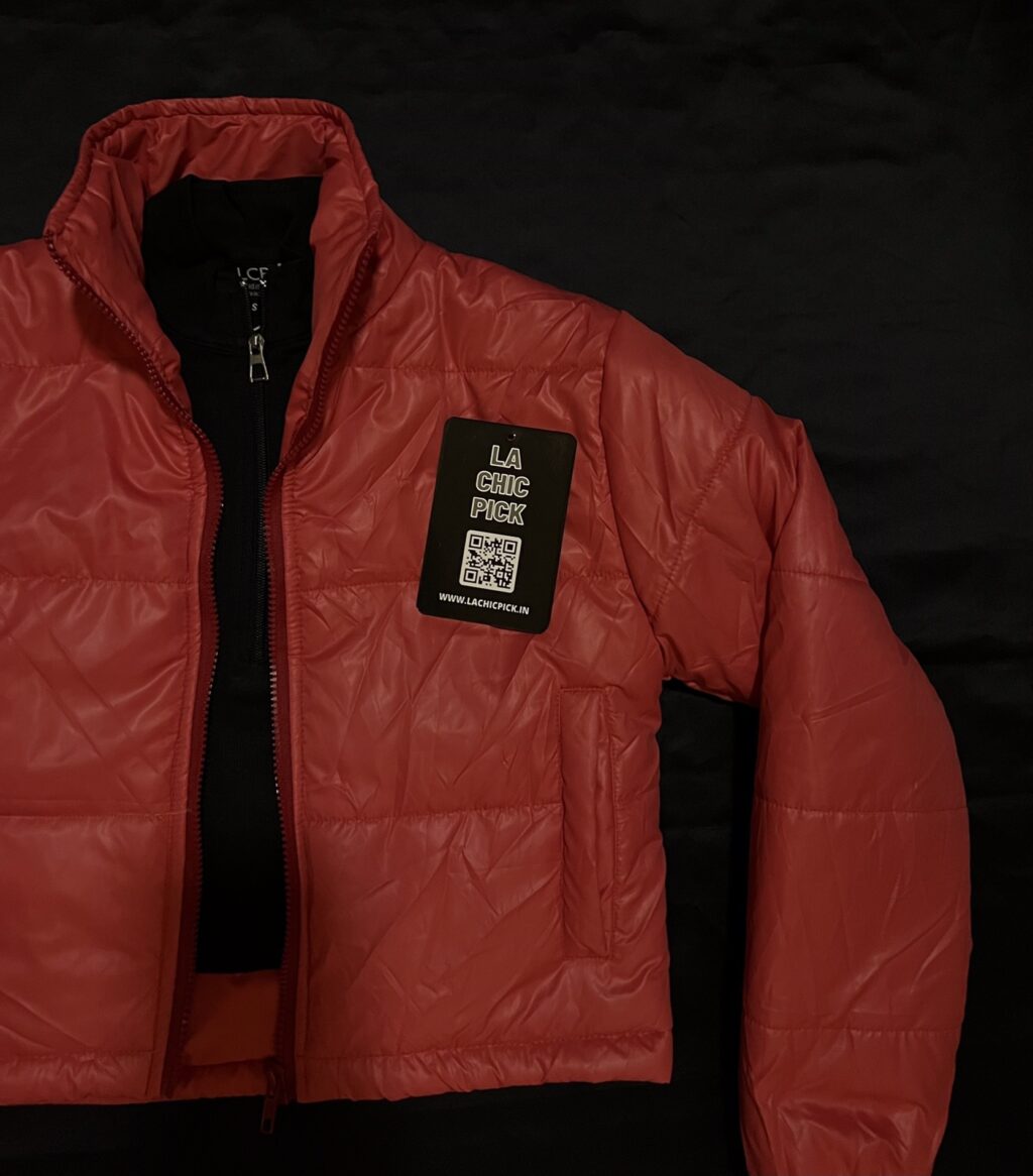 Rose Red Cropped Padded Puffer Jacket – LA CHIC PICK