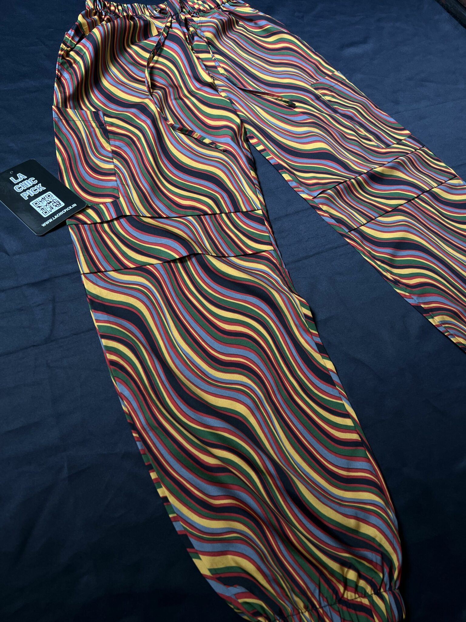 Naz Wave Print Low Rise Parachute Pants – LA CHIC PICK