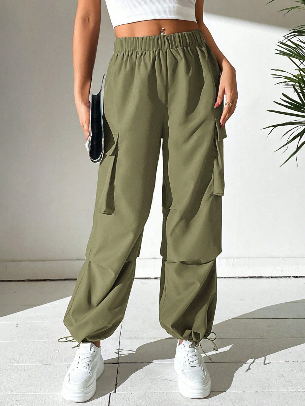 Penny Green Oversized Parachute Pants – LA CHIC PICK