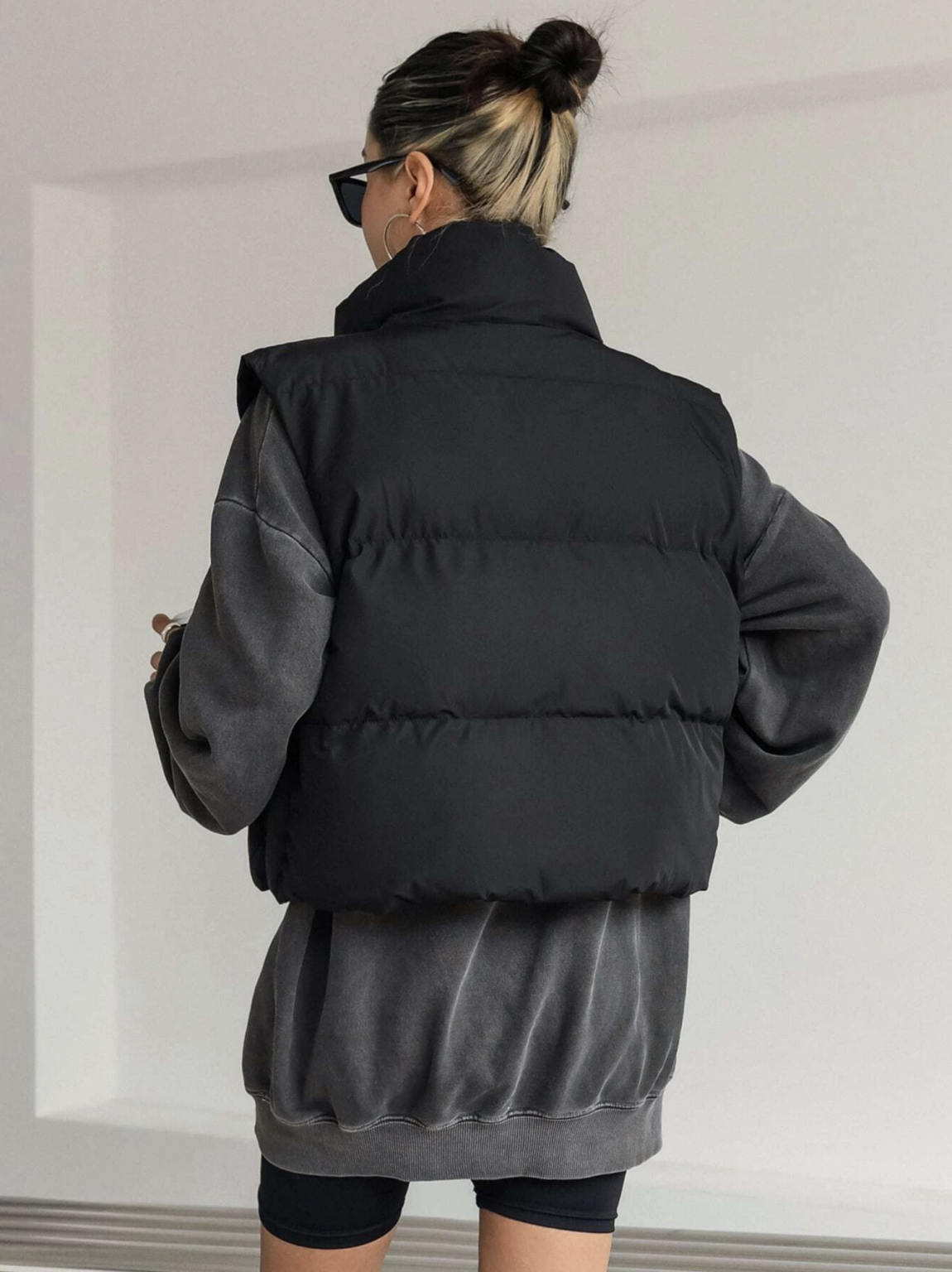 Jilly Black Puffer Cropped Padded Jacket – LA CHIC PICK