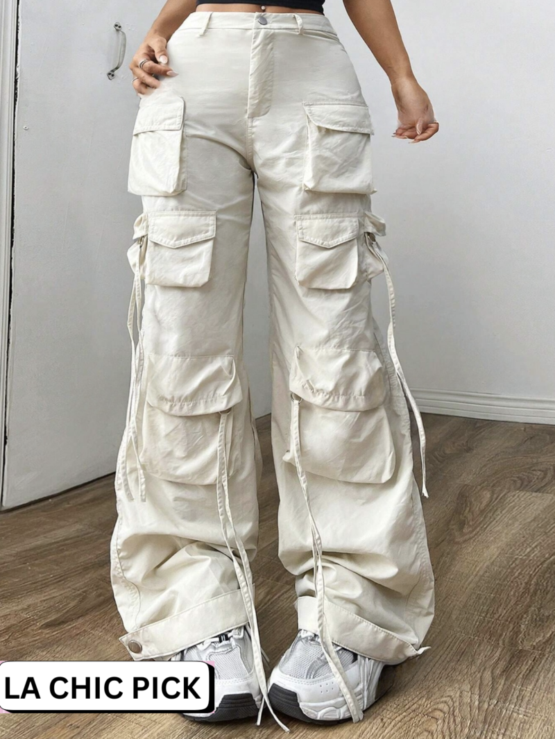 Limcy White Oversized Cargo Pants – LA CHIC PICK
